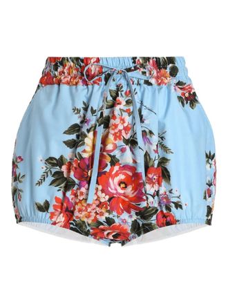 Dolce & Gabbana Shorts mit Blumenmuster - Blau