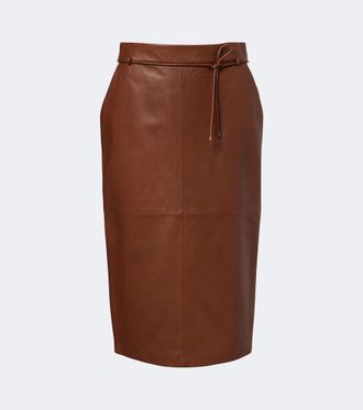 Max Mara Midirock aus Leder
