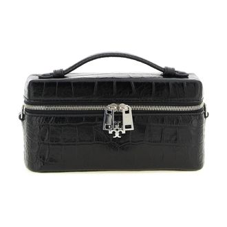 Tory Burch Krokodil-Pr&auml;gung Vanity Case - - Bags - Damen - Schwarzk - ONE SIZE