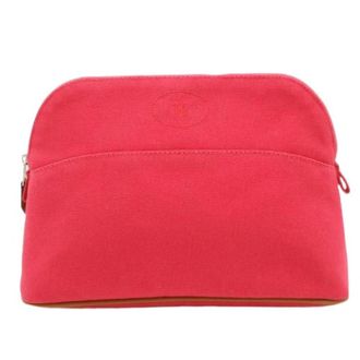Herm&egrave;s Pre-owned Vintage Canvas Clutch - - Pre-owned - Damen - Rosa - ONE SIZE