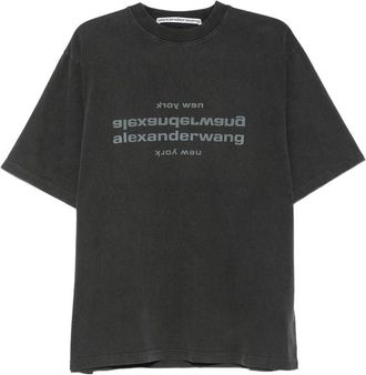 Alexander Wang Logo-print Cotton T-shirt