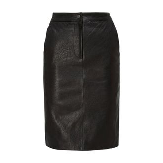 VSP Vsp, Femme, Jupes, Noir, Taille: 40 FR Mona Leather Skirt