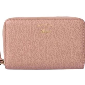 Gucci Pre-owned Faltbares Swing Leder Portemonnaie - - Pre-owned - Damen - Rosa - ONE SIZE