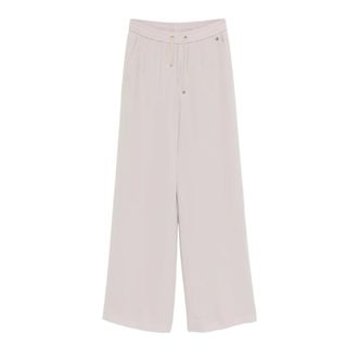 Herno Flie&szlig;ende Hose mit weitem Bein und Kordelzug - - Trousers - Damen - Beige - L