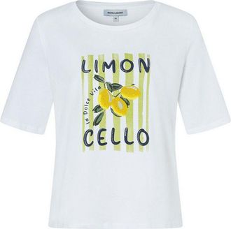 More & More Kurzarmshirt cooles Kurzarmshirt, Limon Cello