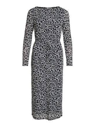 Vila rine Boat Neck L/S Midi Dress