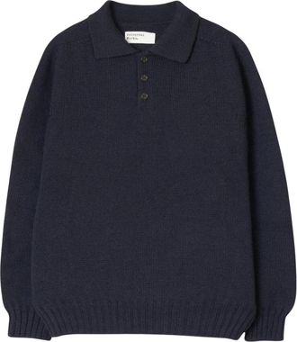 Universal Works Curtis Pullover - - Tops - Herren - Blau - M