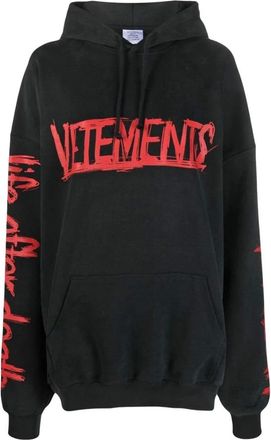 VETEMENTS Damen, Sweatshirts & Hoodies, Schwarzk, XSGr&ouml;&szlig;e