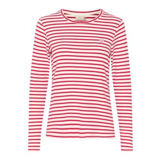 Kaffe Liddy Langarmshirt - - Tops - Damen - Rosa - XS