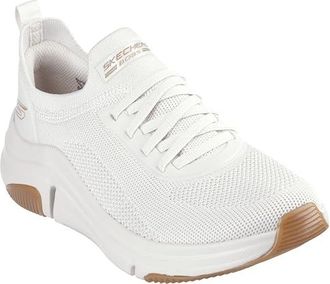 Skechers Baskets Bobs Sparrow Flex Instant Clout pour Femme, Tricot Blanc cassé, 40 EU