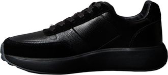Calvin Klein Herren City Runner Laceup Tape LTH Hm0Hm02033 Low Top, Black (Triple Black), 44.5 EU