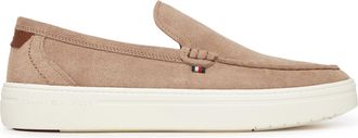 Tommy Hilfiger Halbschuhe Tommy Hilfiger Modern Light Hybrid Suede Loafer FM0FM05354 Braun