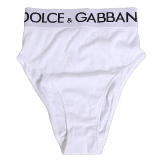 Dolce & Gabbana Femme, Sous-v&ecirc;tements, Blanc, Taille: 36 FR High Brief