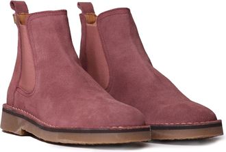 Toni Pons Damen-Stiefelette aus geteiltem Wildleder - ISA-SY - Weinrot, 41 EU