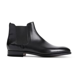John Lobb Schwarze Stiefeletten mit Texturierten Details - - Shoes - Herren - Schwarzk - 44 EU