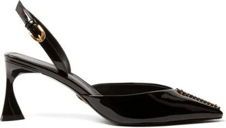 Stella McCartney Femme, Chaussures, Noir, Taille: 37 EU Escarpins Ouverts Elsa en Vernis
