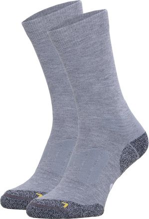 Nomad Anti-Zecken Coolmax Wandersocken Crew 2er Pack | Gr&ouml;&szlig;e 39/42 Grau | Nahtlos | K&uuml;hlende Coolmax Fasern | Verst&auml;rkte Fu&szlig;sohle | Perfekte Passform | Herr