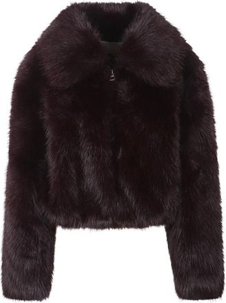 Frankie Shop Hope zip fastening faux fur jacket - Violett
