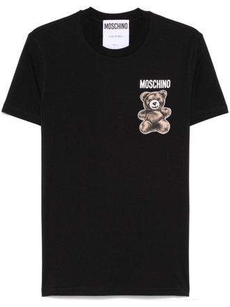 Moschino t-shirt à imprimé Teddy Bear - Noir