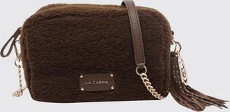 La Carrie Mini-Kameratasche aus Kunstpelz mit Charms und Quasten