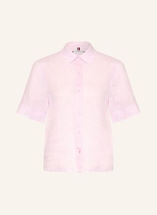 Tommy Hilfiger Hemdbluse Aus Leinen rosa