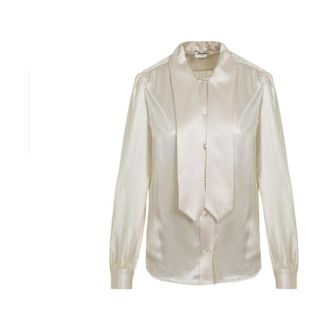 Saint Laurent Damen, Blusen & Hemden, Wei&szlig;, MGr&ouml;&szlig;e