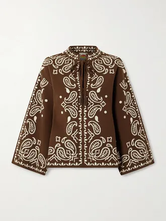 Farm Rio Pull En Mailles Jacquard - Marron