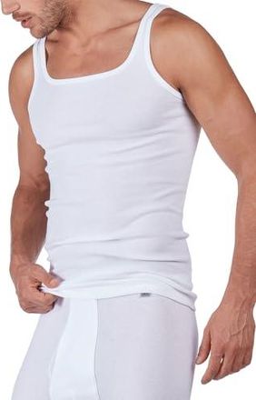 Huber Gilet pour Homme Tricot, Blanc (0500), XL