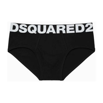Dsquared2 Homme, Sous-v&ecirc;tements, Noir, Taille: L Slip banda logata
