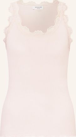Rosemunde Seidentop Babette Mit Spitze rosa