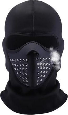 Generic Masque de v&eacute;lo - Chapeau anti-poussi&egrave;re et respirant, protection thermique contre le vent, design l&eacute;ger r&eacute;gulateur dhumidit&eacute;, protection &eacute;lastique fle