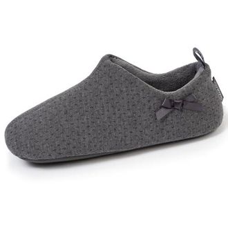 Isotoner Chaussons extra-light pantoufles Bottillons femme semelle antidérapante, 37/38 EU, gris chiné foncé