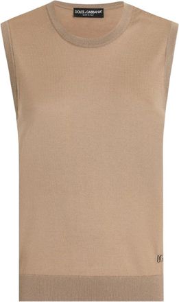 Dolce & Gabbana Oberteil aus Kaschmir - Nude