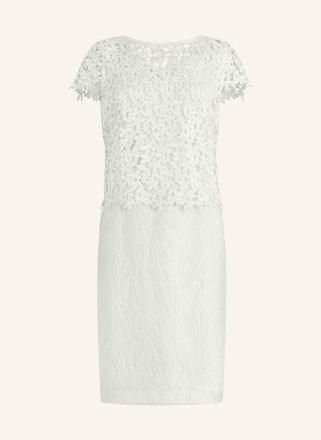 Apart Etuikleid Mit Spitzenj&auml;ckchen weiss