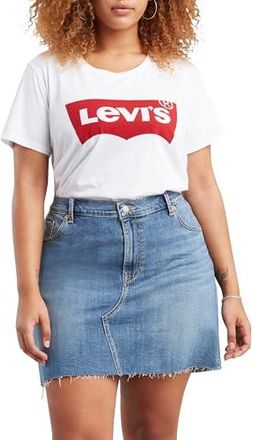 Levi's Plus Size Perfect Tee T-Shirt Femme, Plus Batwing White, 2XL