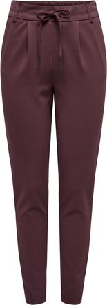 Only Damen Onlpoptrash Life Easy Col Pant PNT Noos Trousers 15115847,Red Mahogany,XXS / 30L