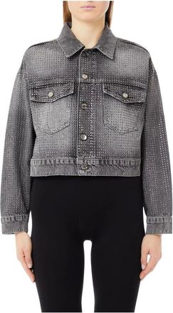 Liu Jo Femme, Vestes, Gris, Taille: 42 FR Veste Denim Superstars