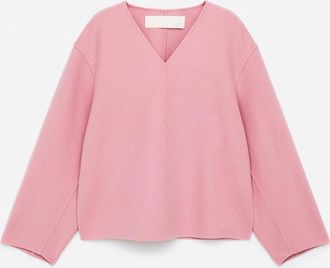 Arket Oberteil Aus Doubl&eacute;-Wollmischung -Rosa