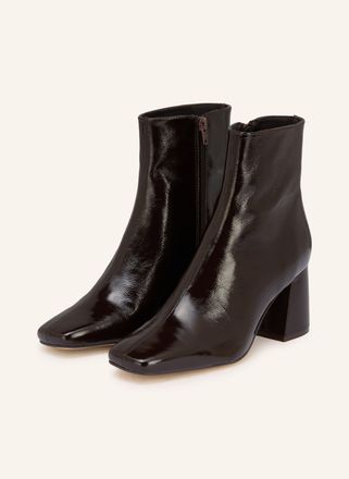 Mrs & Hugs Mrs & Hugs Lack-Stiefeletten braun