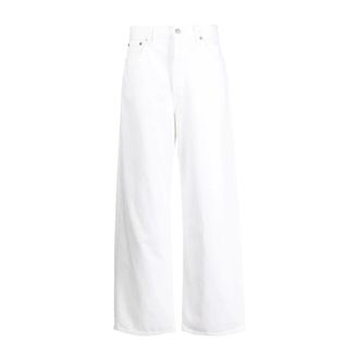 A Gold E Wei&szlig;e Low Slung Baggy Jeans - - Jeans - Damen - Wei&szlig; - W28