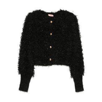 Twinset Femme, Pulls, Noir, Taille: 40 FR Cardigan Twin-set