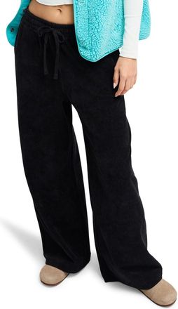 Roxy Lekeitio Knit - Easy Wear Pull On Corduroy Trousers for Women - Bequeme Cordhose - Frauen - L - Schwarz