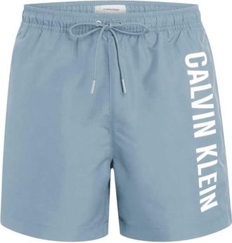 Calvin Klein Short de Bain Homme Medium Drawstring avec Cordon de Serrage, Bleu (Skim Blue), S