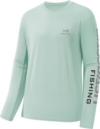 Bassdash Angeln T-Shirt Fishing Langarm Wasser UPF 50+ Shirt Rashguard Angelbekleidung UV Sonnenschutz