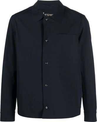 Herno Homme, Chemises, Bleu, Taille: 2XL Casual Shirt