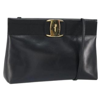 Ferragamo Pre-owned Leder-Umh&auml;ngetasche - - Pre-owned - Damen - Schwarzk - ONE SIZE