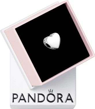 Pandora Moments Gravierbares Herz Charm aus Sterling Silber, Kompatibel Moments Armb&auml;ndern, 792015