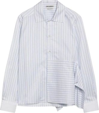 J.W.Anderson Chemise asym&eacute;trique drap&eacute;e - Femme - Blouses et Chemises - Bleu - Taille: 36 FR