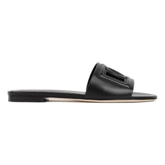 Dolce & Gabbana Flache Pantoletten - - Shoes - Damen - Schwarzk - 36 EU