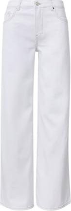 Generic Jeans pour femme - Jambe large - Pantalon Palazzo - Taille moyenne - Décontracté - Avec poches - Coupe décontractée - Fermeture éclair - Fermeture écl